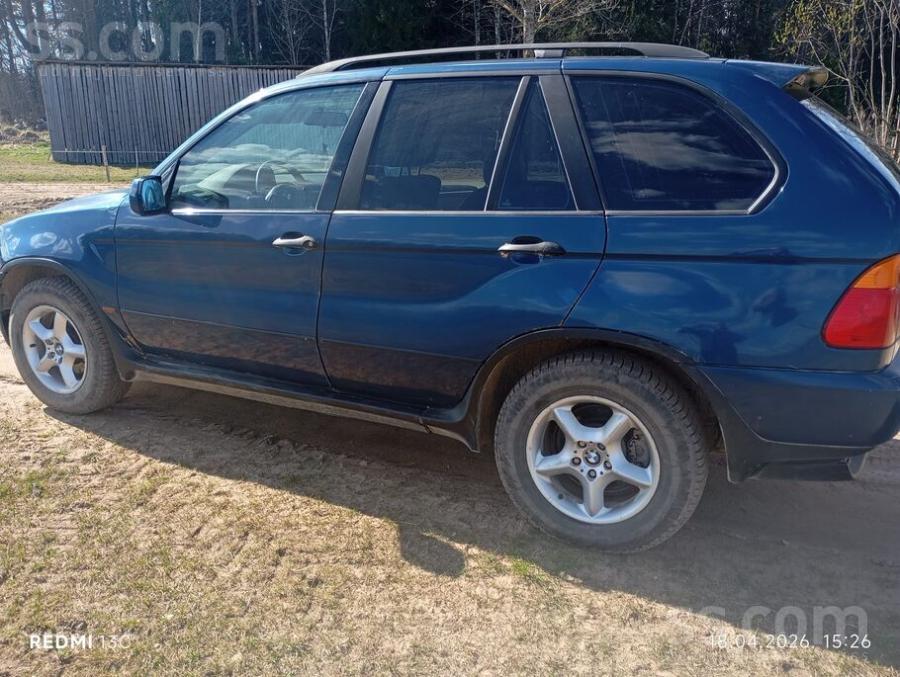 Zils BMW X5 2002 Aizkraukle, ar dzinēja tilpumu 3.00 L un nobraukumu 457 tūkst. km par 1700 €, foto 1 vietnē AUTOMOTO.COM.LV