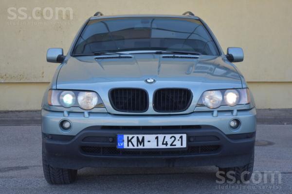 Blue BMW X5 2002 in Talsi, with an engine capacity of 3.00 L and mileage of 323 thousand km for 3500 €, photo 3 on AUTOMOTO.COM.LV