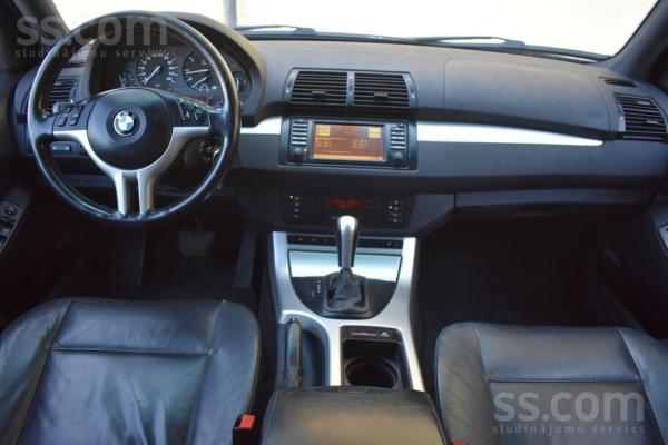 Blue BMW X5 2002 in Talsi, with an engine capacity of 3.00 L and mileage of 323 thousand km for 3500 €, photo 7 on AUTOMOTO.COM.LV