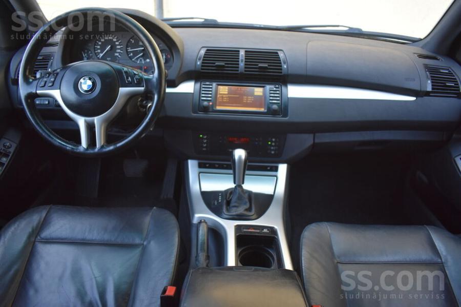 Blue BMW X5 2002 in Talsi, with an engine capacity of 3.00 L and mileage of 323 thousand km for 3500 €, photo 8 on AUTOMOTO.COM.LV