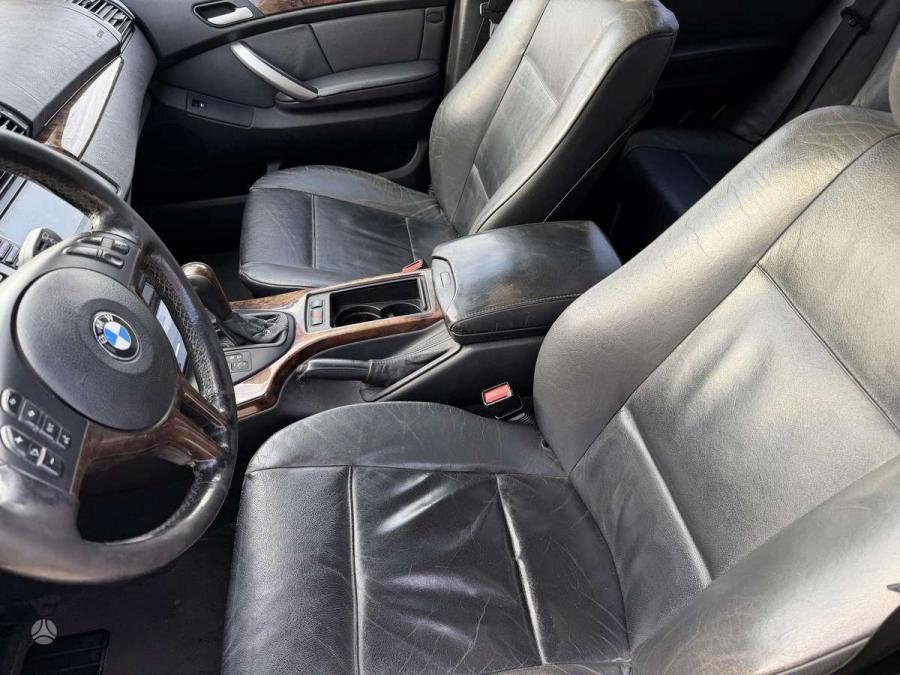 Blue BMW X5 2002 in Vilnius, with an engine capacity of 2.93 L and mileage of 359 thousand km for 2150 €, photo 15 on AUTOMOTO.COM.LV