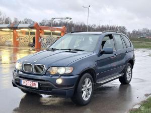 Blue BMW X5 2003 in Kretinga, with an engine capacity of 0.30 L and mileage of 335 thousand km for 4200 €, photo 3 on AUTOMOTO.COM.LV