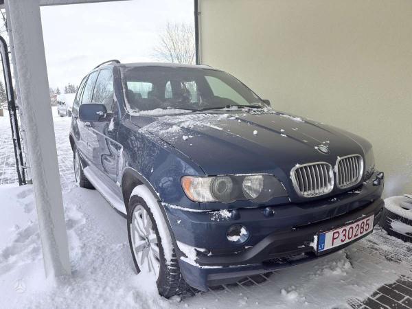 Blue BMW X5 2003 in Kretinga, with an engine capacity of 3.00 L and mileage of 335 thousand km for 4100 €, photo 1 on AUTOMOTO.COM.LV