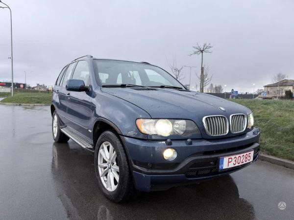 Blue BMW X5 2003 in Kretinga, with an engine capacity of 3.00 L and mileage of 335 thousand km for 4100 €, photo 5 on AUTOMOTO.COM.LV