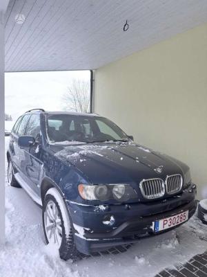Blue BMW X5 2003 in Kretinga, with an engine capacity of 3.00 L and mileage of 335 thousand km for 4100 €, photo 24 on AUTOMOTO.COM.LV