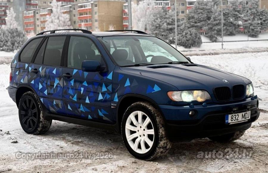 Blue BMW X5 2003 in Tallinn, with an engine capacity of 2.90 L and mileage of 0 thousand km for 2499 €, photo 2 on AUTOMOTO.COM.LV