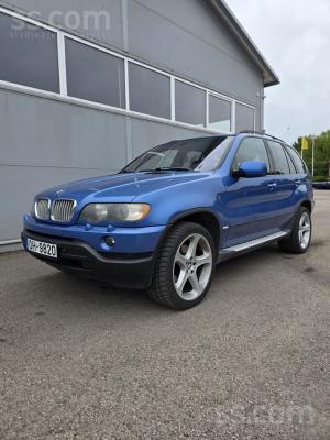 Синий БМВ Х5 2003 в Талси, объемом двигателя 4.40 л и пробегом 301 тыс. км за 5895 €, фото 1 на AUTOMOTO.COM.LV