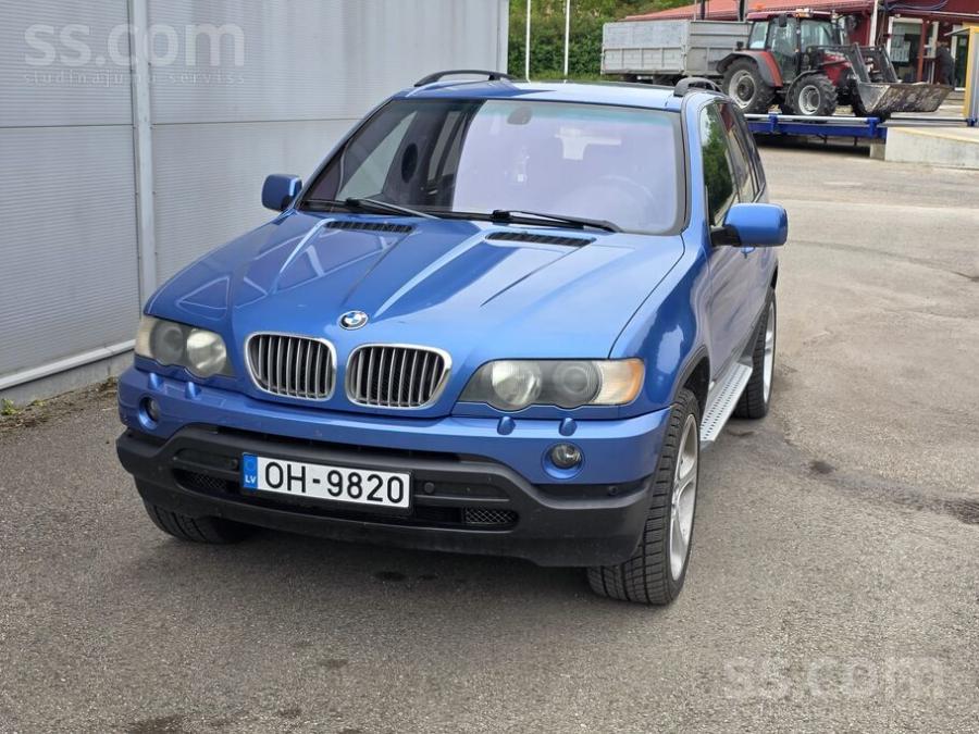 Синий БМВ Х5 2003 в Талси, объемом двигателя 4.40 л и пробегом 301 тыс. км за 5895 €, фото 5 на AUTOMOTO.COM.LV
