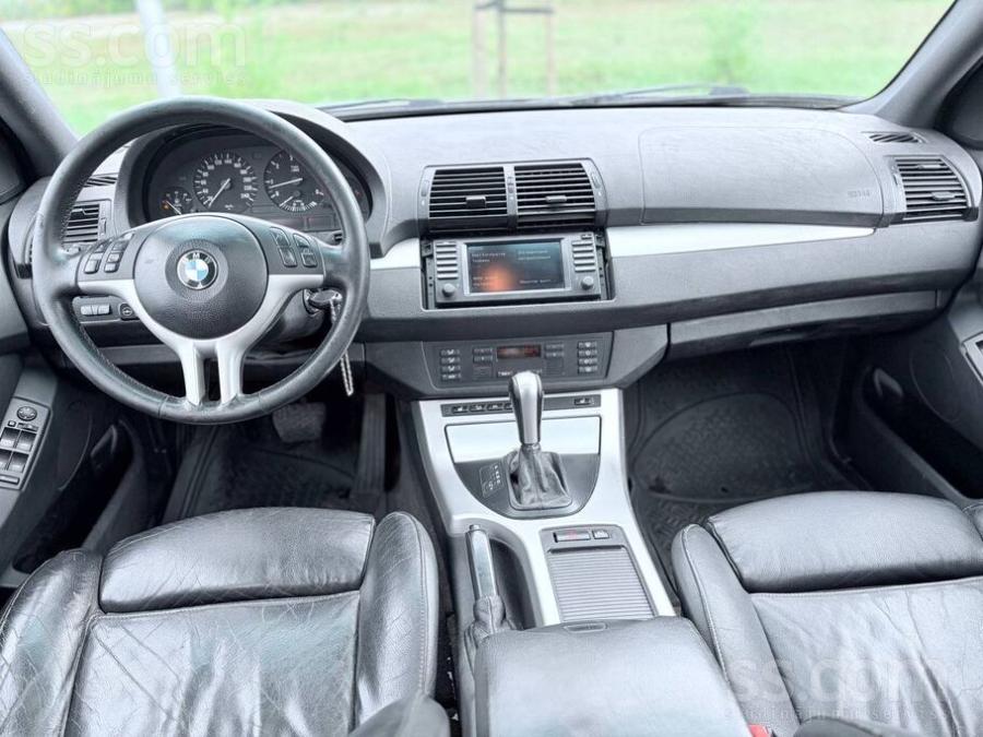 Blue BMW X5 2003 in Jelgava, with an engine capacity of 3.00 L and mileage of 337 thousand km for 1600 €, photo 4 on AUTOMOTO.COM.LV