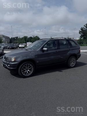 Blue BMW X5 2003 in Jelgava, with an engine capacity of 3.00 L and mileage of 337 thousand km for 1600 €, photo 10 on AUTOMOTO.COM.LV