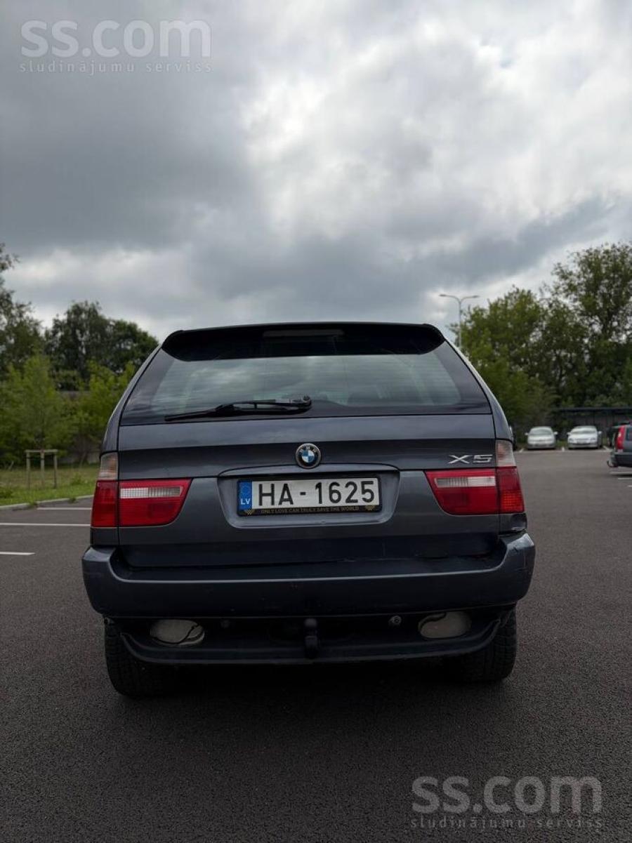 Blue BMW X5 2003 in Jelgava, with an engine capacity of 3.00 L and mileage of 337 thousand km for 1600 €, photo 11 on AUTOMOTO.COM.LV