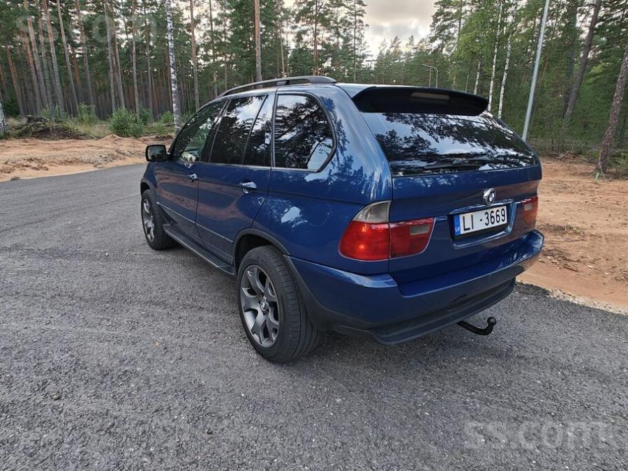 Blue BMW X5 2003 in Riga, with an engine capacity of 3.00 L and mileage of 565 thousand km for 4550 €, photo 5 on AUTOMOTO.COM.LV
