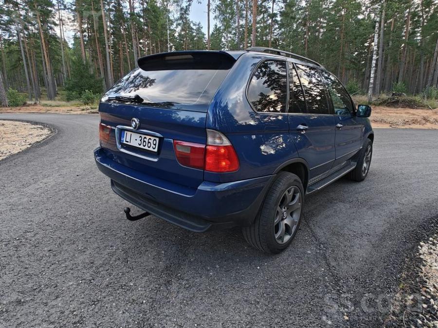 Blue BMW X5 2003 in Riga, with an engine capacity of 3.00 L and mileage of 565 thousand km for 4550 €, photo 9 on AUTOMOTO.COM.LV