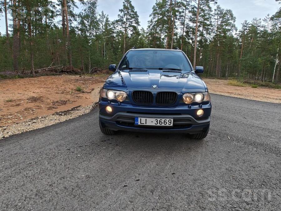 Blue BMW X5 2003 in Riga, with an engine capacity of 3.00 L and mileage of 565 thousand km for 4550 €, photo 10 on AUTOMOTO.COM.LV