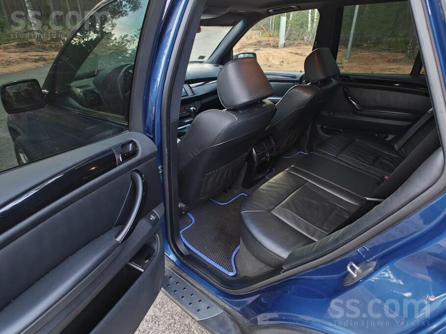 Blue BMW X5 2003 in Riga, with an engine capacity of 3.00 L and mileage of 565 thousand km for 4550 €, photo 12 on AUTOMOTO.COM.LV