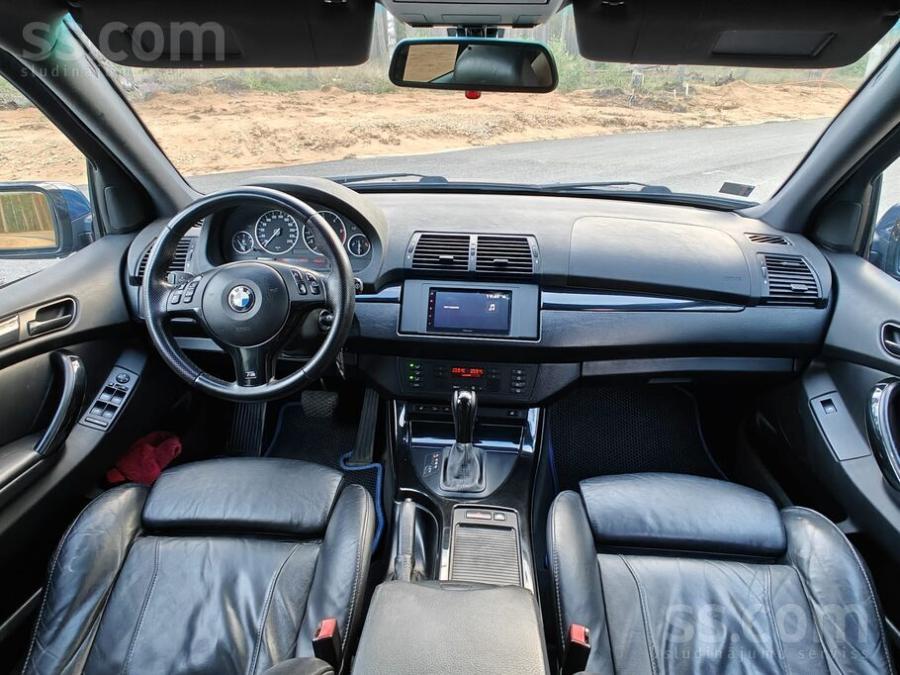 Blue BMW X5 2003 in Riga, with an engine capacity of 3.00 L and mileage of 565 thousand km for 4550 €, photo 14 on AUTOMOTO.COM.LV