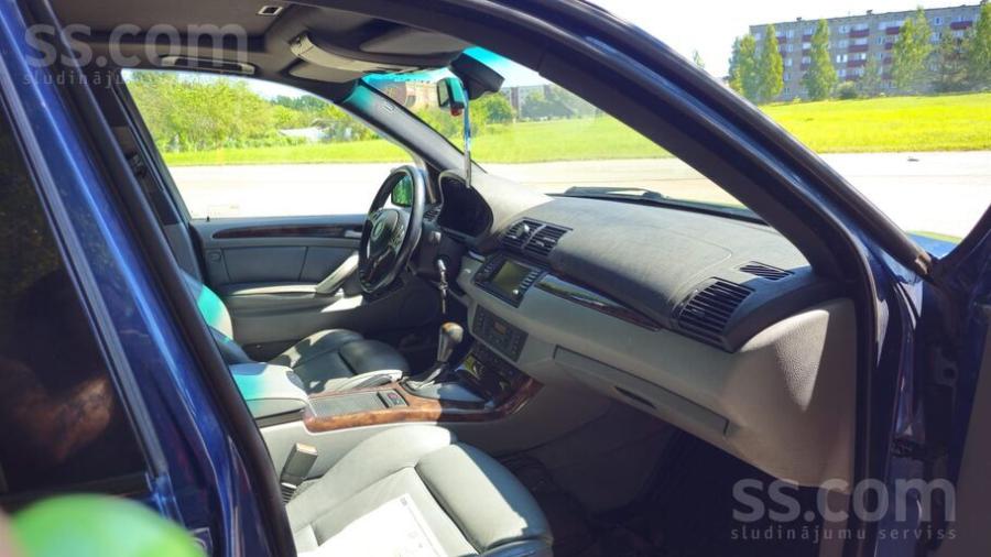 Zils BMW X5 2003 Gulbene, ar dzinēja tilpumu 3.00 L un nobraukumu 500 tūkst. km par 3590 €, foto 9 vietnē AUTOMOTO.COM.LV
