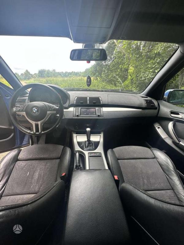 Blue BMW X5 2003 in Vilnius, with an engine capacity of 4.62 L and mileage of 321 thousand km for 7000 €, photo 9 on AUTOMOTO.COM.LV