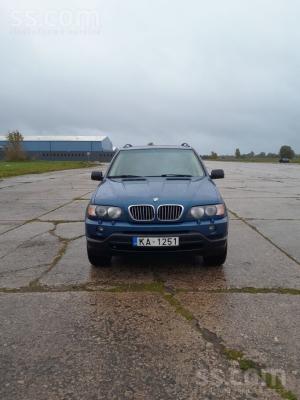 Zils BMW X5 2003 Rīga, ar dzinēja tilpumu 3.00 L un nobraukumu 389 tūkst. km par 2500 €, foto  vietnē AUTOMOTO.COM.LV
