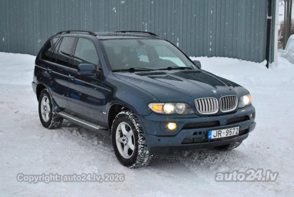 Blue BMW X5 2004 in Rakvere, with an engine capacity of 3.00 L and mileage of 355 thousand km for 6500 €, photo 1 on AUTOMOTO.COM.LV