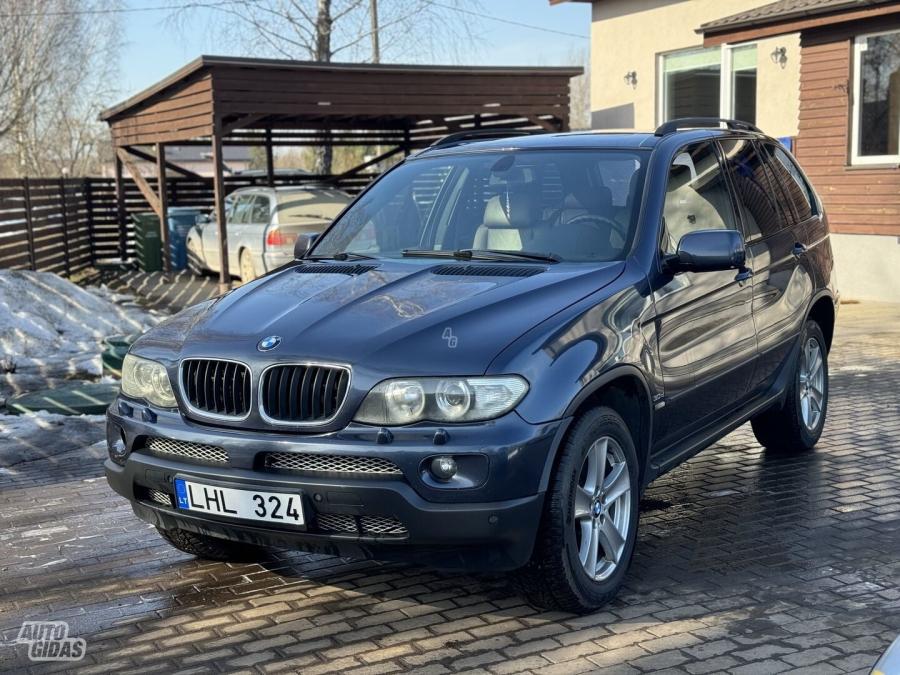 Blue BMW X5 2004 in Vilnius, with an engine capacity of 3.00 L and mileage of 420 thousand km for 4000 €, photo 1 on AUTOMOTO.COM.LV