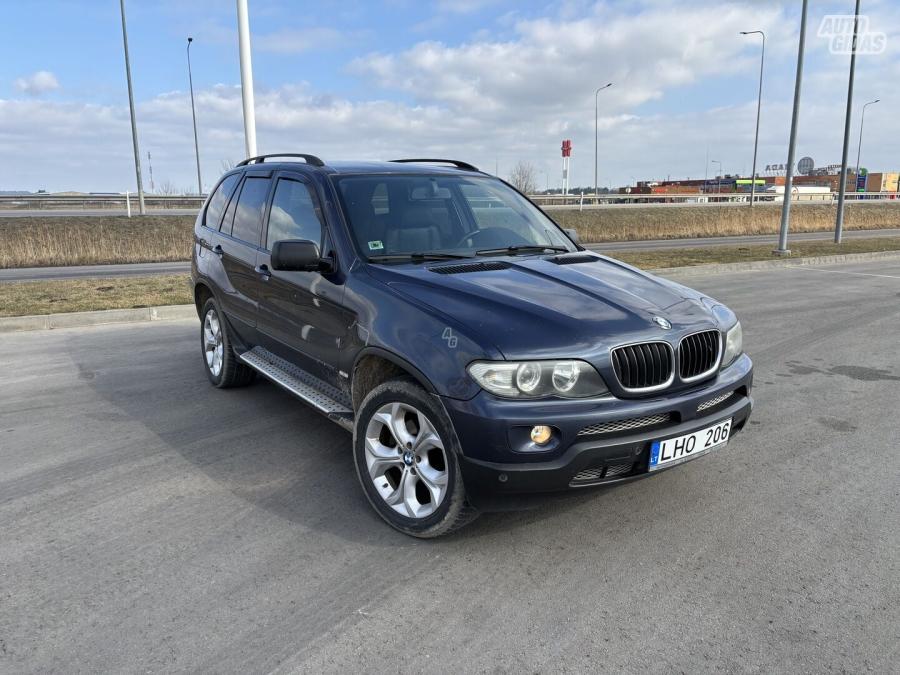 Blue BMW X5 2004 in Kaunas, with an engine capacity of 3.00 L and mileage of 309 thousand km for 4300 €, photo 1 on AUTOMOTO.COM.LV