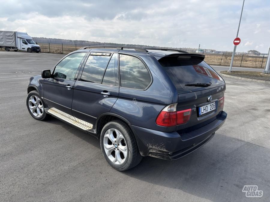 Blue BMW X5 2004 in Kaunas, with an engine capacity of 3.00 L and mileage of 309 thousand km for 4300 €, photo 4 on AUTOMOTO.COM.LV