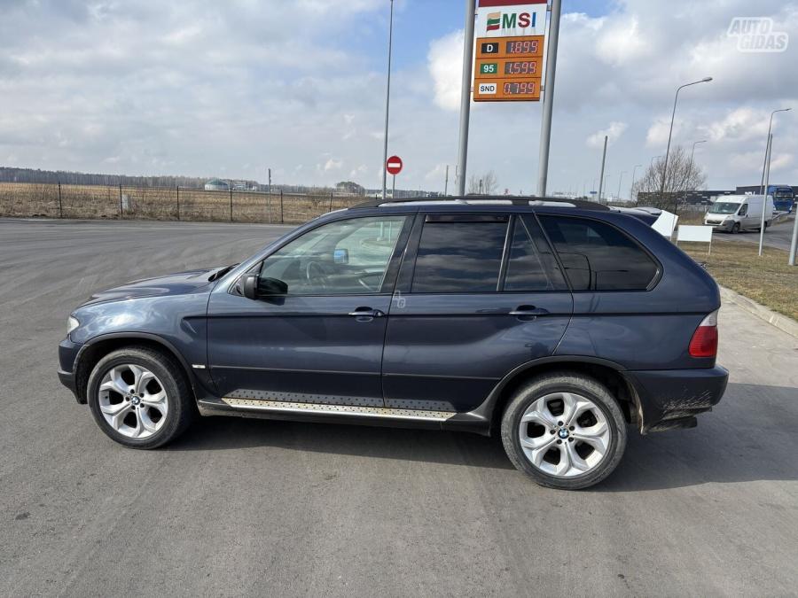 Blue BMW X5 2004 in Kaunas, with an engine capacity of 3.00 L and mileage of 309 thousand km for 4300 €, photo 5 on AUTOMOTO.COM.LV