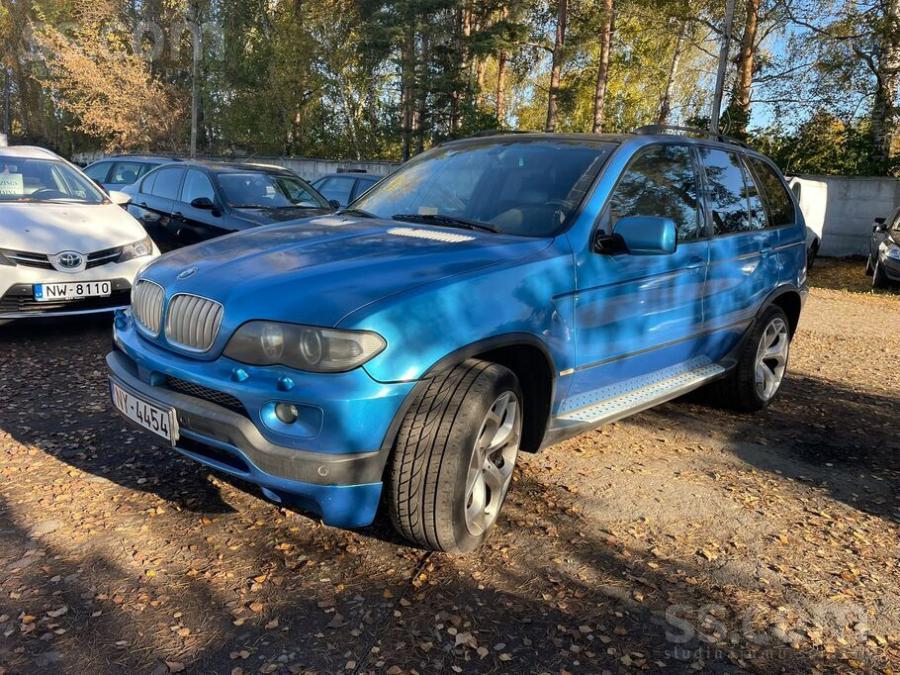 Blue BMW X5 2004 in Riga, with an engine capacity of 4.40 L and mileage of 311 thousand km for 4900 €, photo 3 on AUTOMOTO.COM.LV