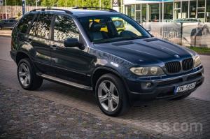 Blue BMW X5 2004 in Riga, with an engine capacity of 3.00 L and mileage of 0 thousand km for 2990 €, photo 4 on AUTOMOTO.COM.LV