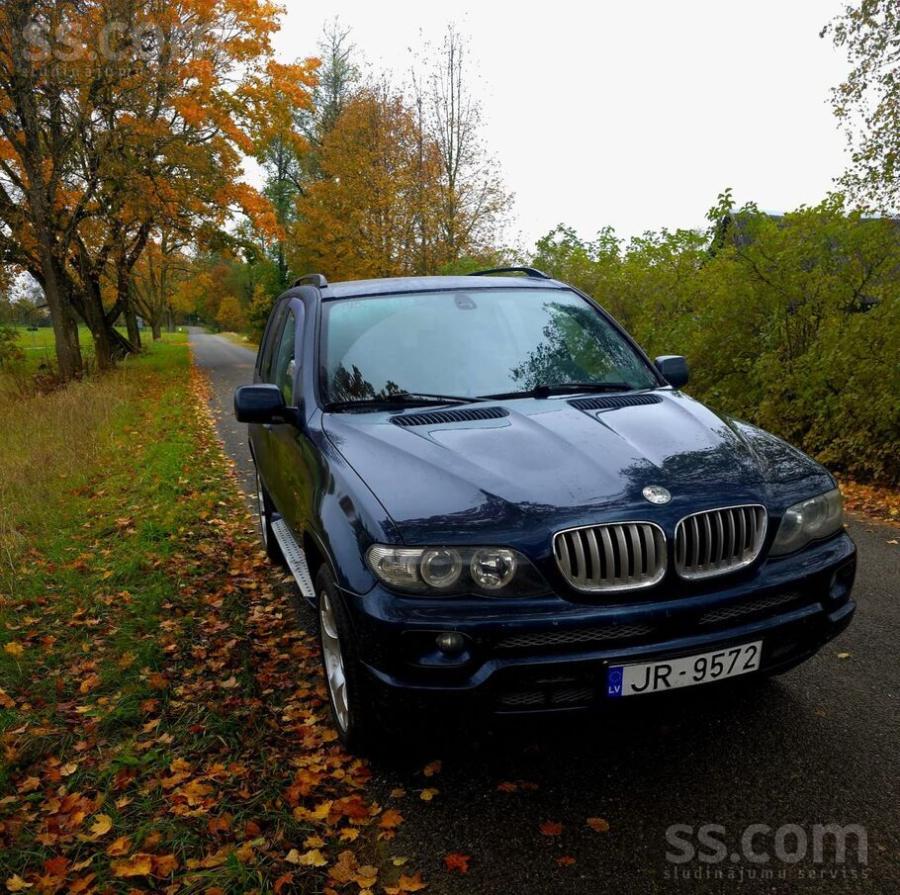 Zils BMW X5 2004 Rīga, ar dzinēja tilpumu 3.00 L un nobraukumu 368 tūkst. km par 5500 €, foto 1 vietnē AUTOMOTO.COM.LV