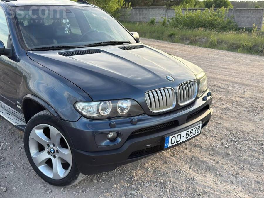 Zils BMW X5 2004 Rīga, ar dzinēja tilpumu 3.00 L un nobraukumu 297 tūkst. km par 5500 €, foto 1 vietnē AUTOMOTO.COM.LV