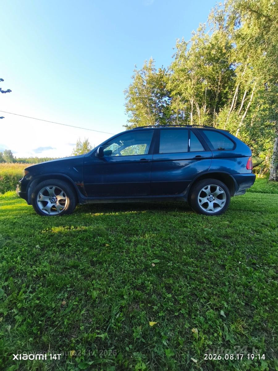 Blue BMW X5 2004 in Tallinn, with an engine capacity of 3.00 L and mileage of 428 thousand km for 3000 €, photo 6 on AUTOMOTO.COM.LV