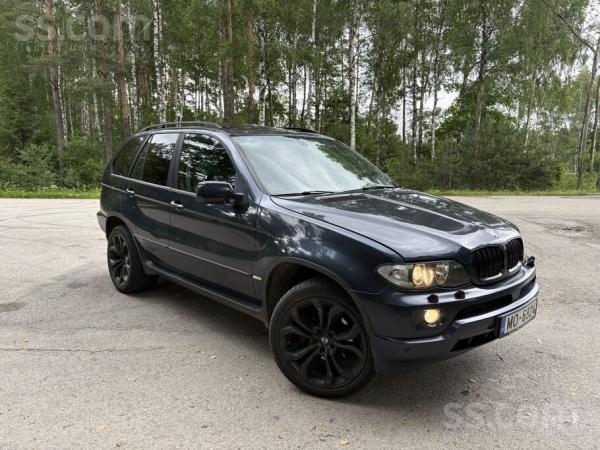 Zils BMW X5 2004 Saldus, ar dzinēja tilpumu 3.00 L un nobraukumu 360 tūkst. km par 4300 €, foto 4 vietnē AUTOMOTO.COM.LV