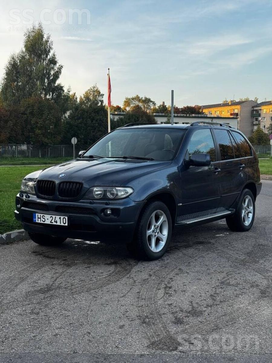 Синий БМВ Х5 2004 в Даугавпилс, объемом двигателя 4.40 л и пробегом 265 тыс. км за 4400 €, фото 1 на AUTOMOTO.COM.LV