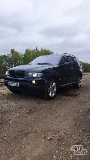Blue BMW X5 2004 in Alytus, with an engine capacity of 3.00 L and mileage of 334 thousand km for 4100 €, photo 4 on AUTOMOTO.COM.LV