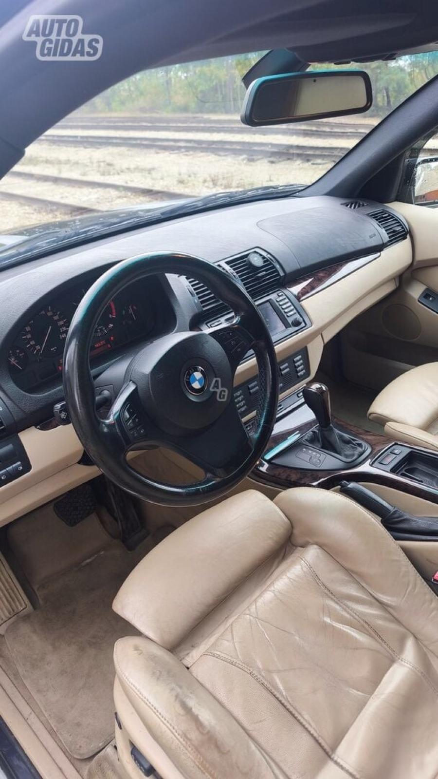 Blue BMW X5 2004 in Alytus, with an engine capacity of 3.00 L and mileage of 334 thousand km for 4100 €, photo 11 on AUTOMOTO.COM.LV