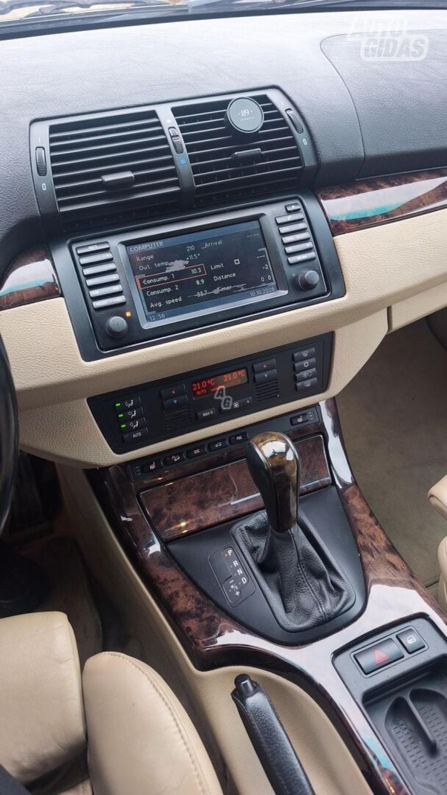 Blue BMW X5 2004 in Alytus, with an engine capacity of 3.00 L and mileage of 334 thousand km for 4100 €, photo 12 on AUTOMOTO.COM.LV
