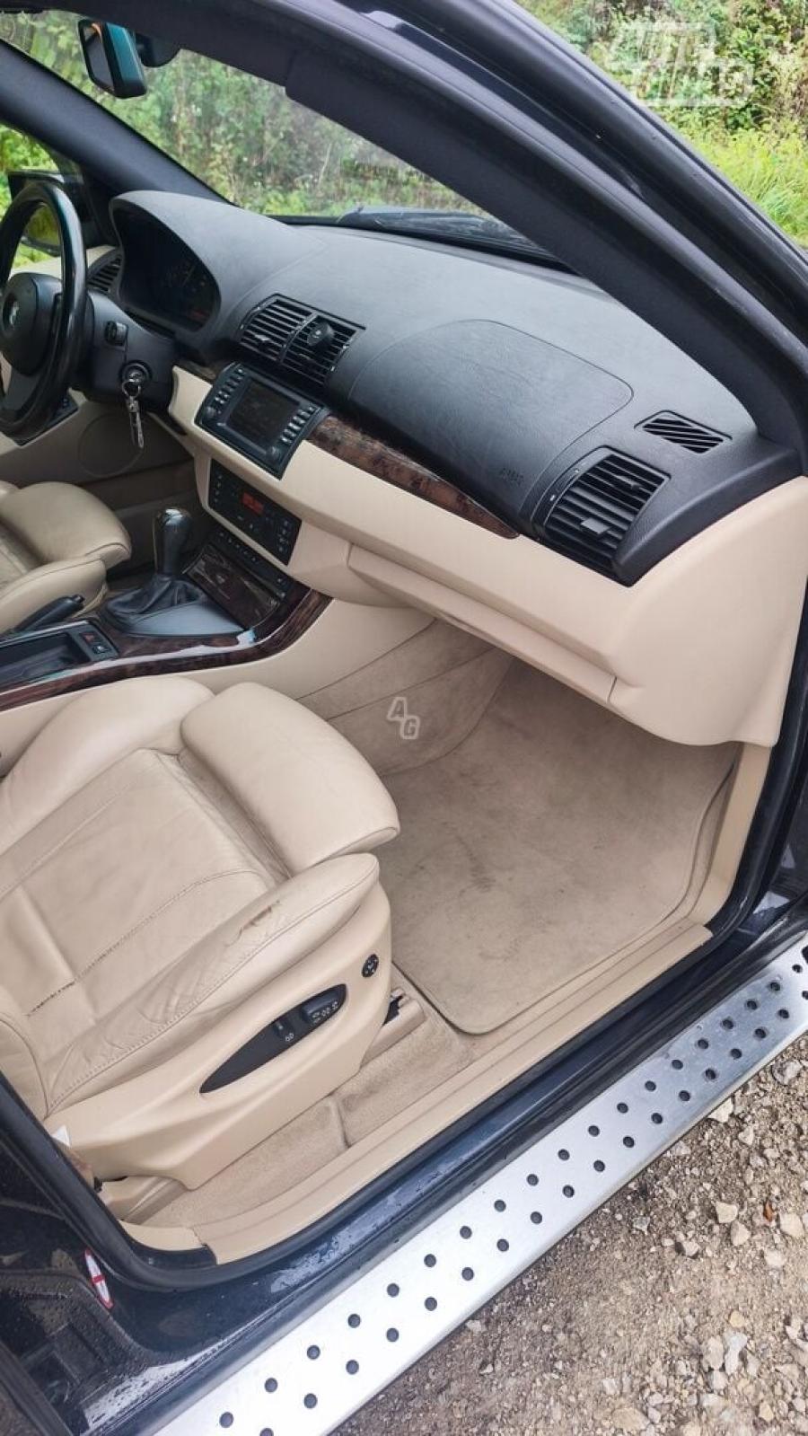 Blue BMW X5 2004 in Alytus, with an engine capacity of 3.00 L and mileage of 334 thousand km for 4100 €, photo 13 on AUTOMOTO.COM.LV