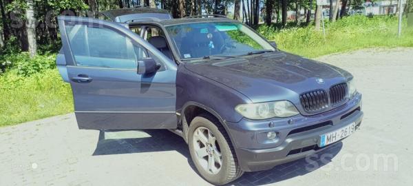 Blue BMW X5 2005 in Riga, with an engine capacity of 3.00 L and mileage of 353 thousand km for 3700 €, photo 8 on AUTOMOTO.COM.LV