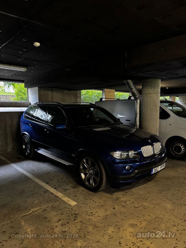 Blue BMW X5 2005 in Tallinn, with an engine capacity of 4.80 L and mileage of 126 thousand km for 12500 €, photo 1 on AUTOMOTO.COM.LV