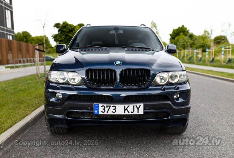 Blue BMW X5 2005 in Tallinn, with an engine capacity of 3.00 L and mileage of 0 thousand km for 7998 €, photo 1 on AUTOMOTO.COM.LV