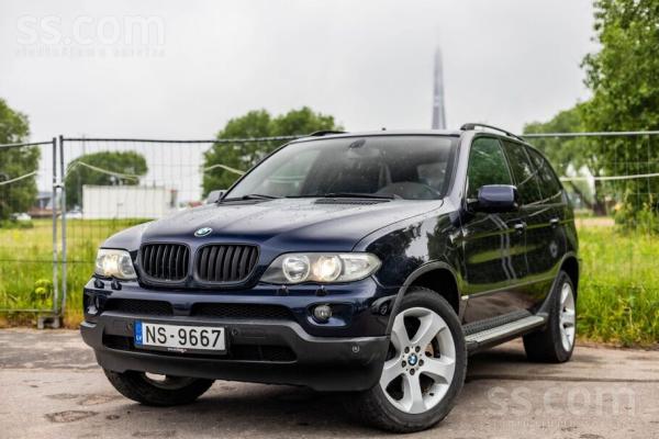 Синий БМВ Х5 2005 в Рига, объемом двигателя 3.00 л и пробегом 308 тыс. км за 6290 €, фото 1 на AUTOMOTO.COM.LV