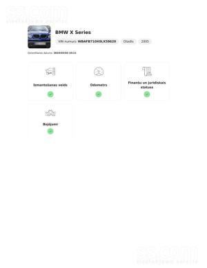 Zils BMW X5 2005 Ogre, ar dzinēja tilpumu 3.00 L un nobraukumu 290 tūkst. km par 6300 €, foto 11 vietnē AUTOMOTO.COM.LV