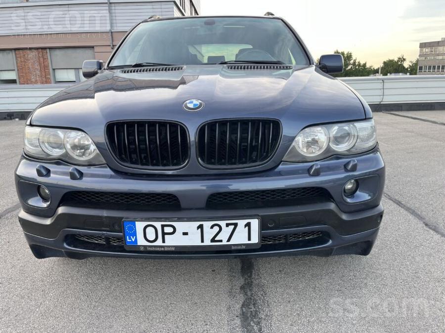 Blue BMW X5 2005 in Riga, with an engine capacity of 3.00 L and mileage of 406 thousand km for 5000 €, photo 4 on AUTOMOTO.COM.LV