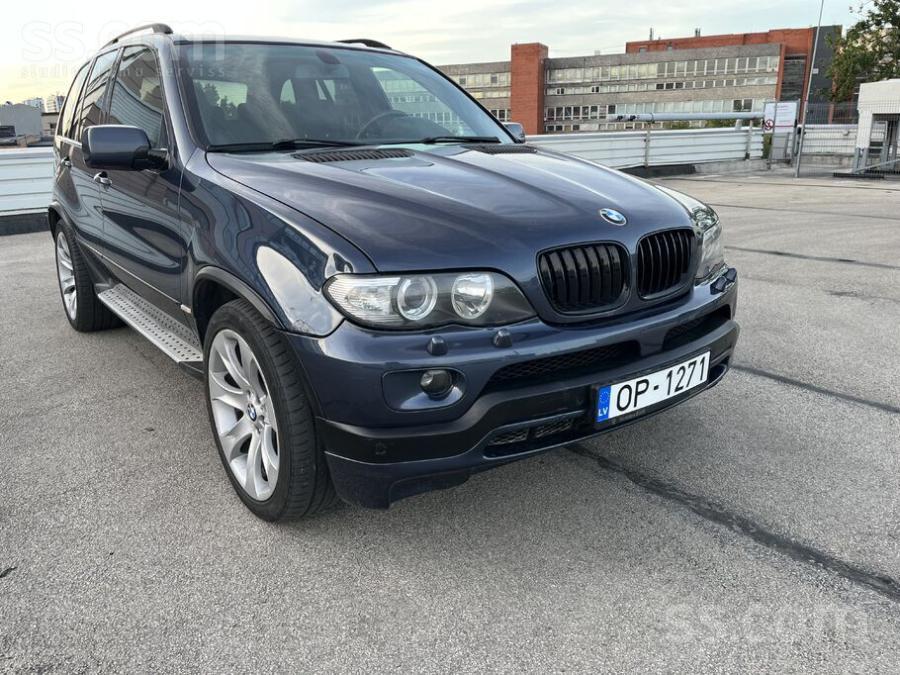 Blue BMW X5 2005 in Riga, with an engine capacity of 3.00 L and mileage of 406 thousand km for 5000 €, photo 5 on AUTOMOTO.COM.LV
