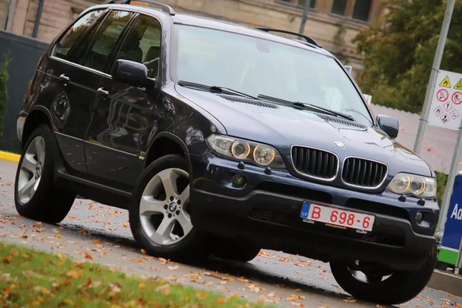 Blue BMW X5 2005 in Riga, with an engine capacity of 3.00 L and mileage of 270 thousand km for 5490 €, photo 4 on AUTOMOTO.COM.LV