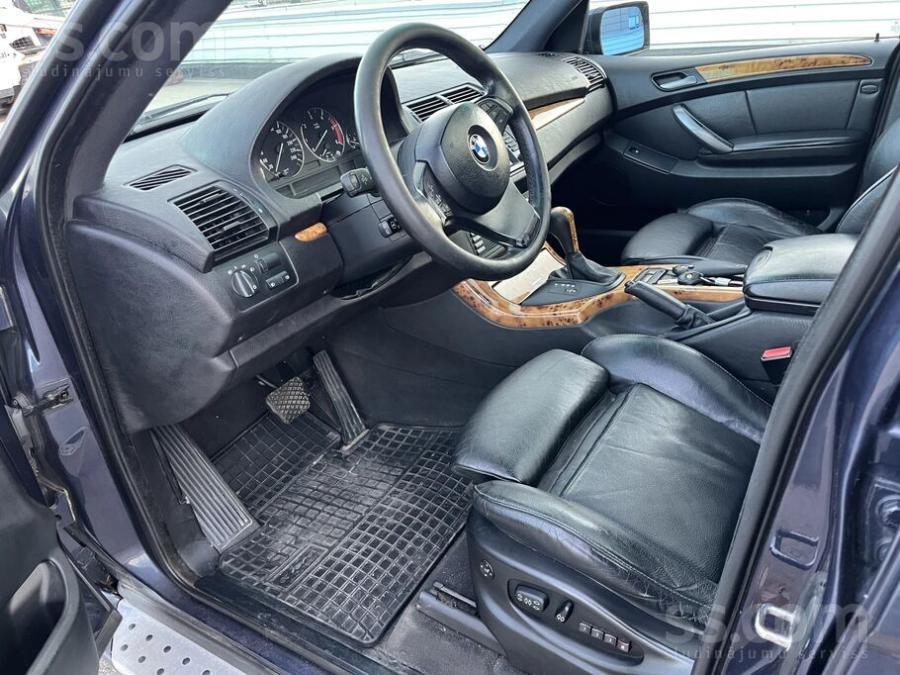 Blue BMW X5 2005 in Riga, with an engine capacity of 3.00 L and mileage of 406 thousand km for 5000 €, photo 12 on AUTOMOTO.COM.LV