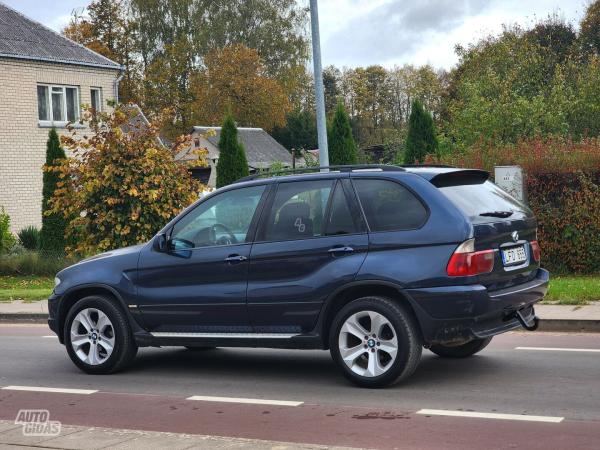 Blue BMW X5 2005 in Vilnius, with an engine capacity of 3.00 L and mileage of 38 thousand km for 4300 €, photo 7 on AUTOMOTO.COM.LV