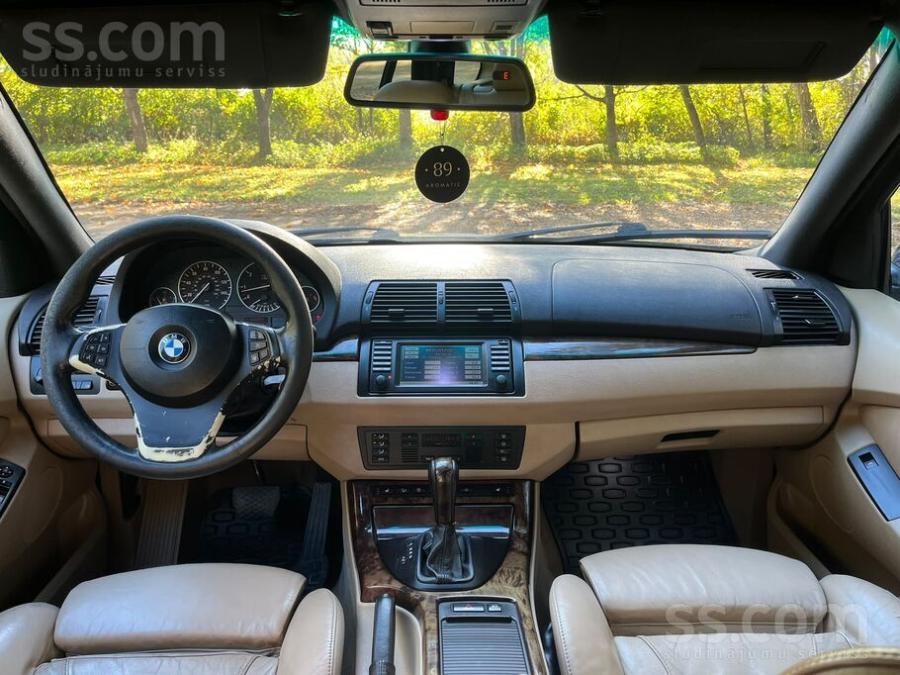 Синий БМВ Х5 2005 в Рига, объемом двигателя 3.00 л и пробегом 0 тыс. км за 4399 €, фото 12 на AUTOMOTO.COM.LV